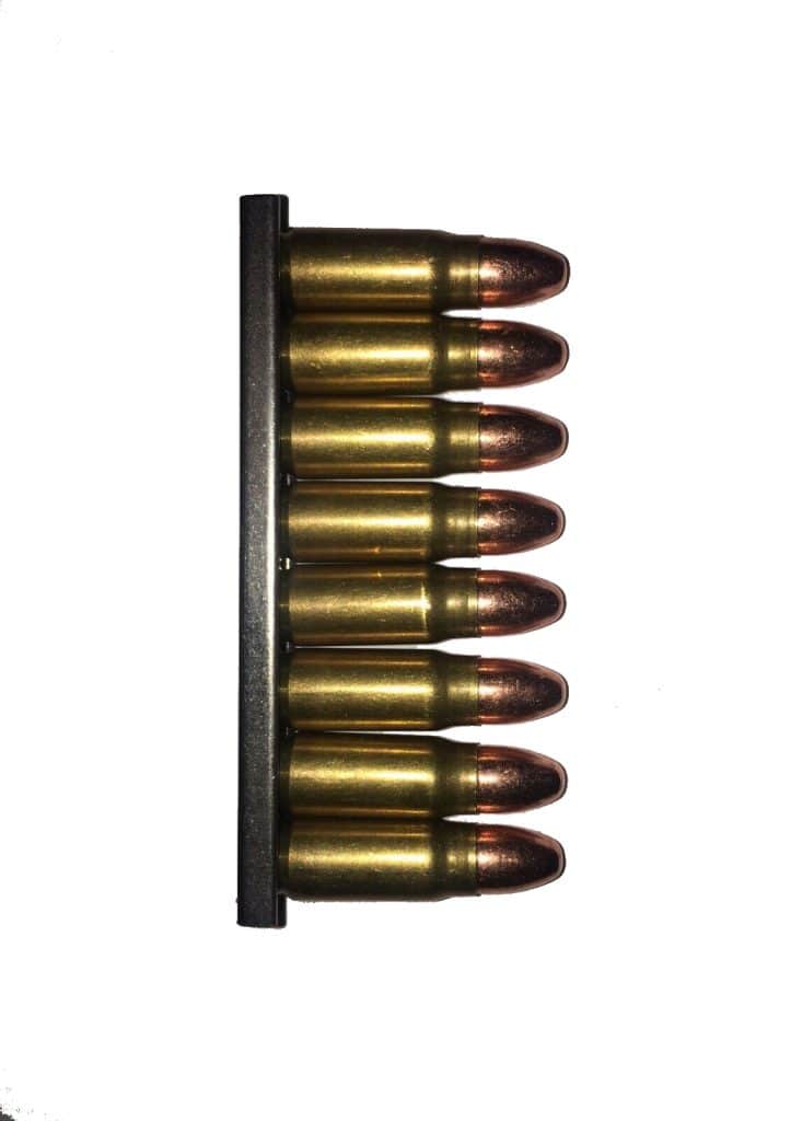 7.62x25 Tokarev in Stripper Clip - Snap Caps Dummy Rounds