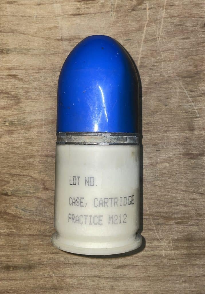 40mm M212 Inert Training Round - Fakebullets.com Snap Caps Dummy Rounds